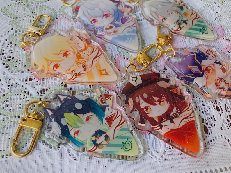 Genshin Impact Crepe Acrylic Keychains Series 2 - Etsy