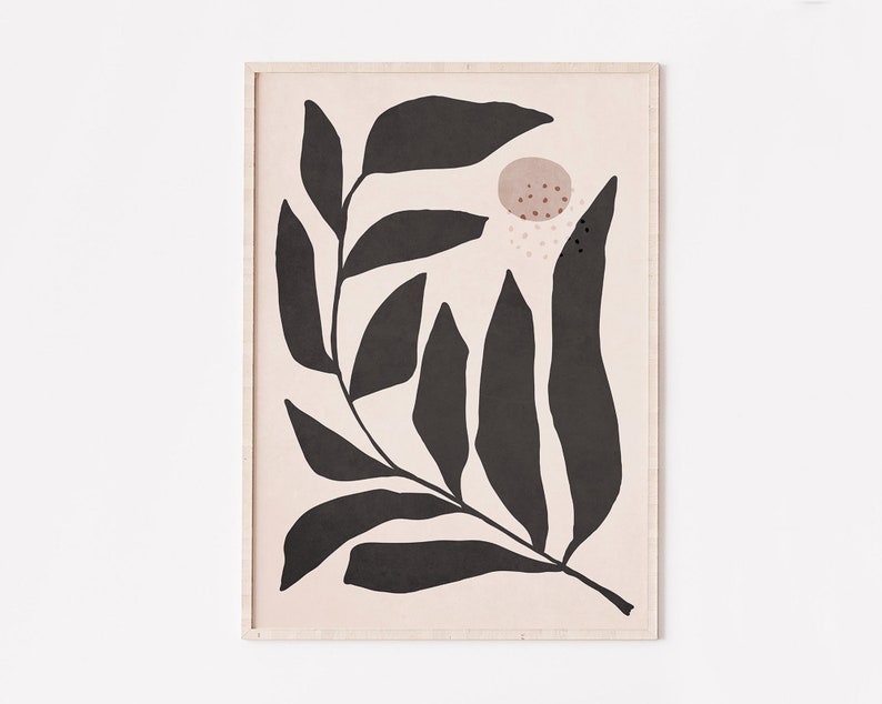 Digital Art Prints Set Geometric Shapes and Botanical Art - Etsy