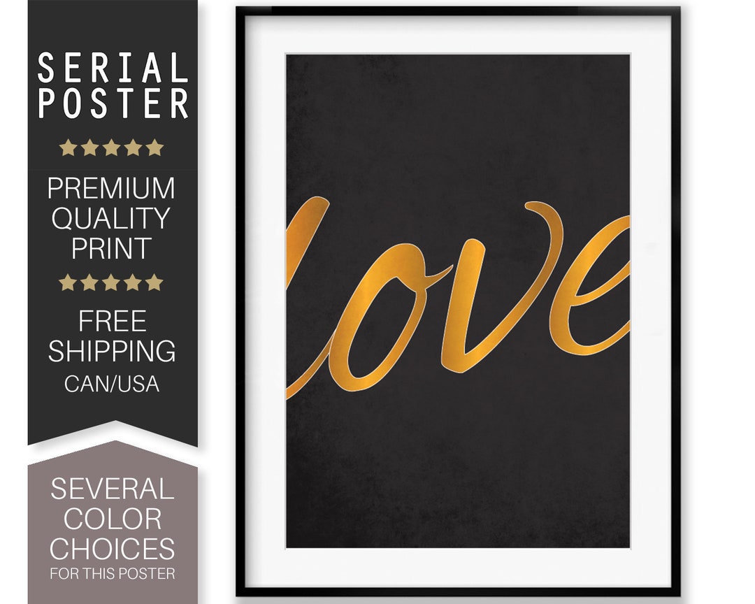 Love Quote, Typography Poster, Inspirational Quote, Text Print ...