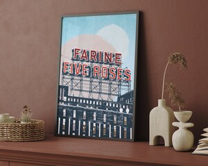 Farine Five Roses Poster, Fine Art Photography, Home Decor Montreal ...