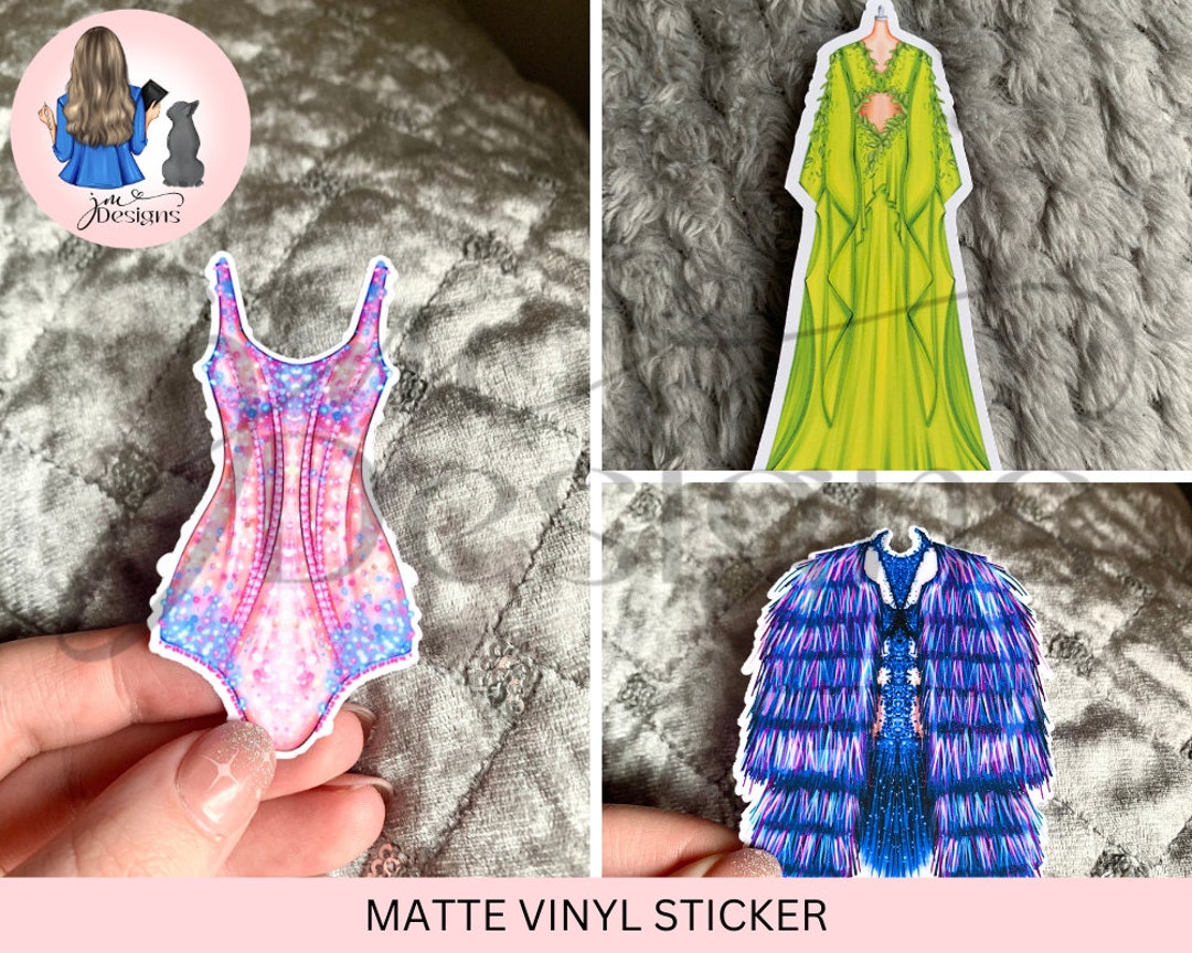 Eras of Fashion Matte Vinyl Sticker Cute Eras Decorative Sticker Matte ...