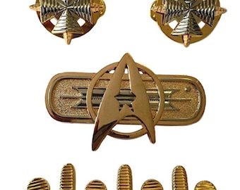 Star Trek Rank Pins - Etsy
