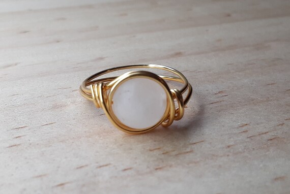 Wire wrapped rings etsy store
