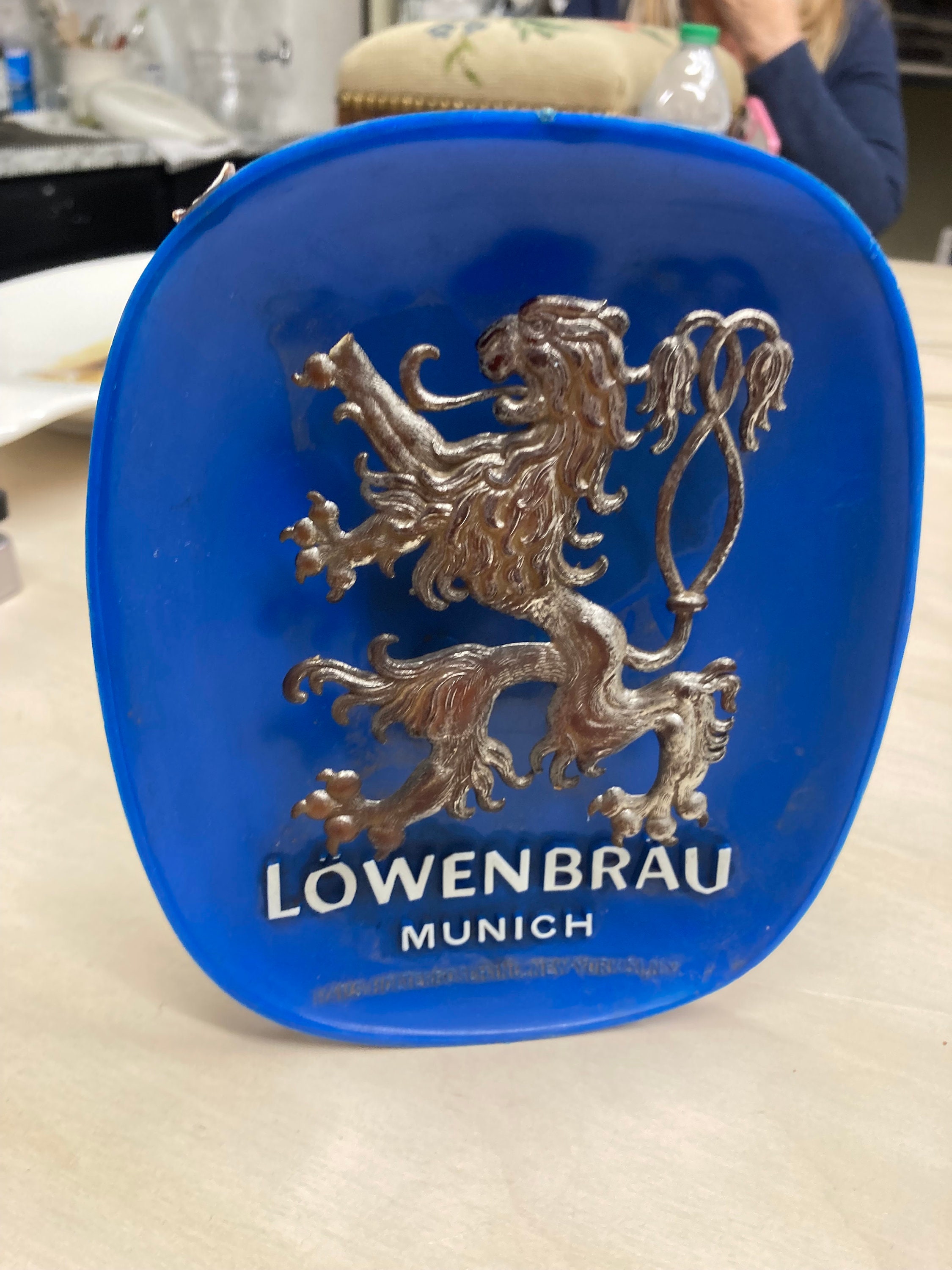 Vintage Lowenbrau Plastic Advertising Sign - Etsy