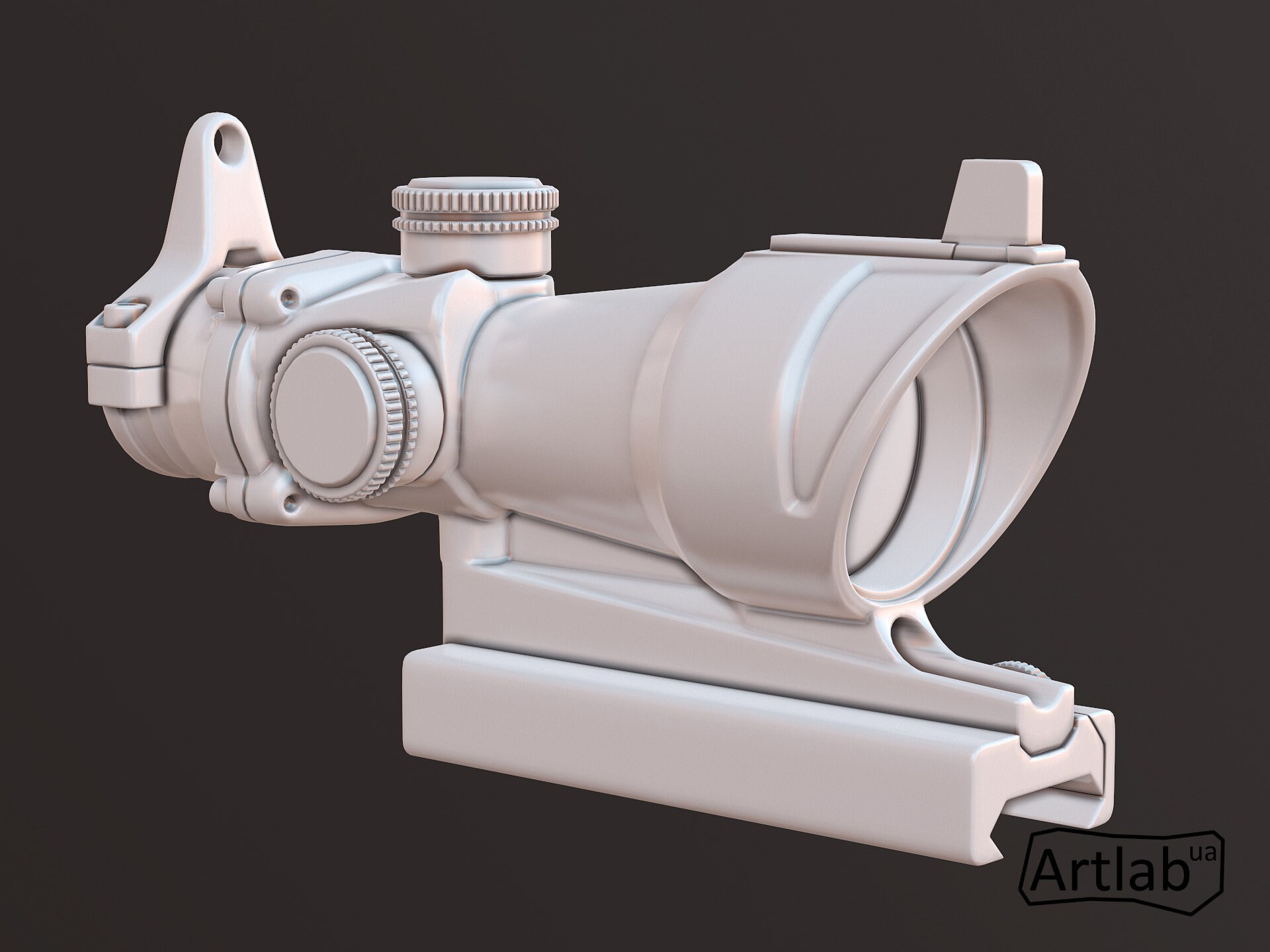 4x ACOG Scope 3D Model 3D Sight Model 3D Attachment | Etsy UK