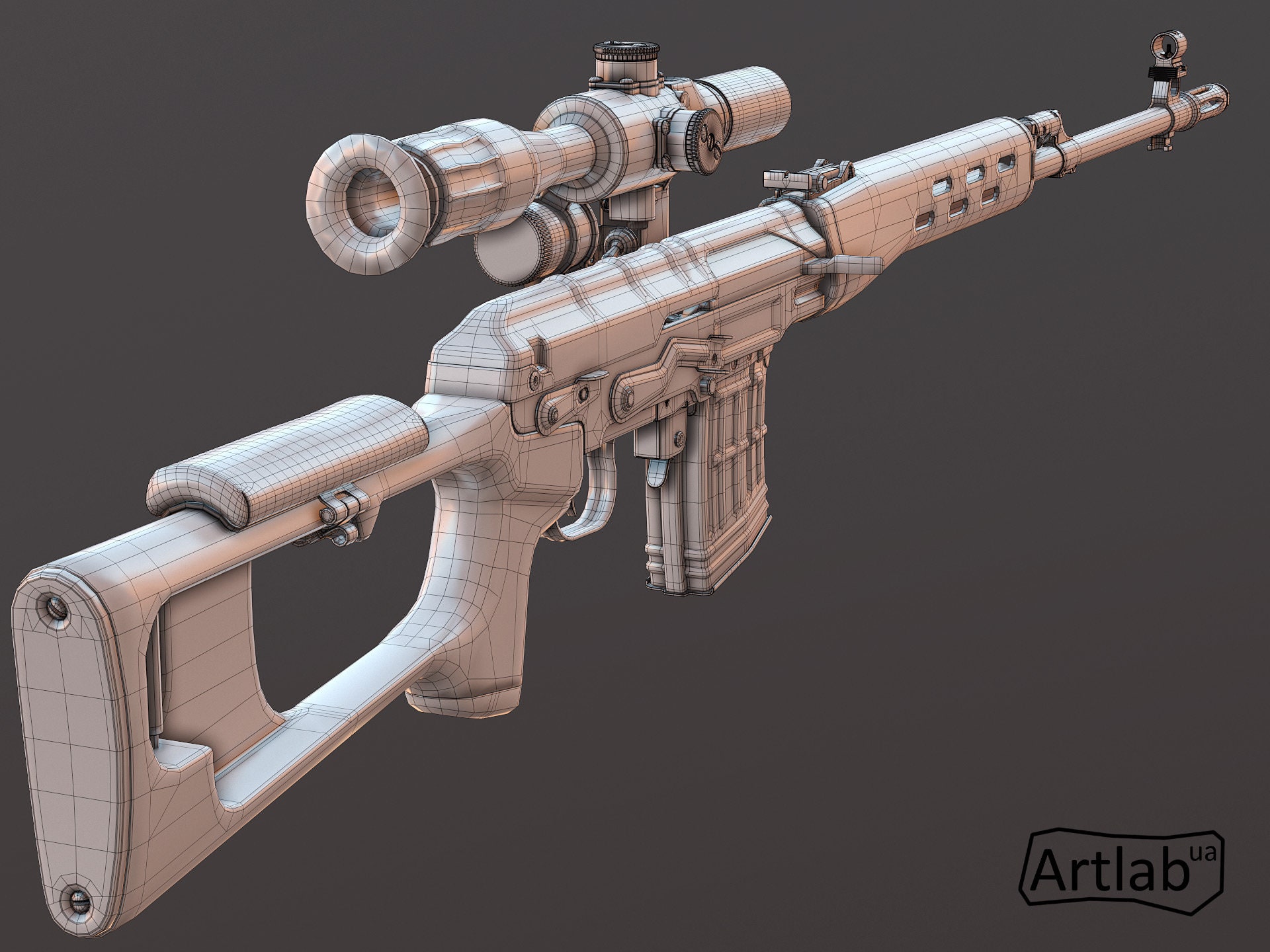 SVD 3D Model 3D Object 3D - Etsy