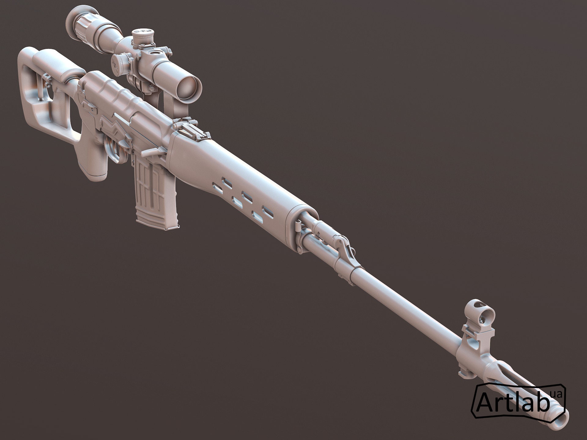 SVD 3D Model 3D Object 3D - Etsy