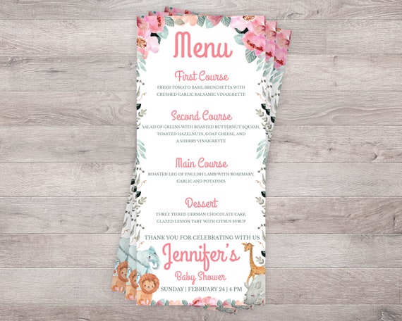 Weddings Serving & Dining Editable Baby Shower Template Instant ...