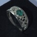 Emerald and Sterling Silver Ring - Etsy