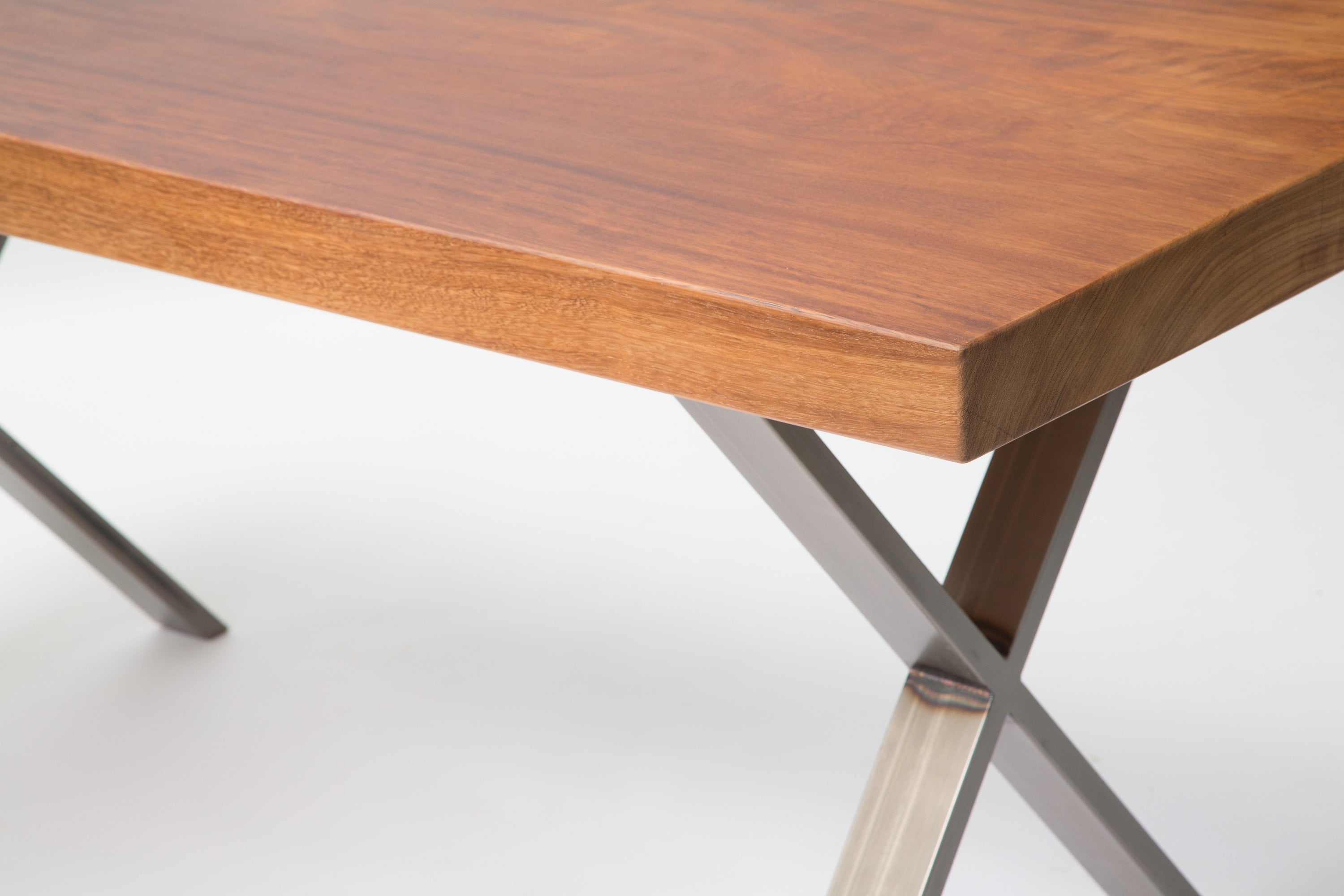 Solid Iroko Wooden Dining Table - Etsy UK