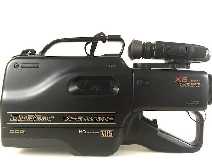 Vintage Quasar VM33 VHS Camcorder Camera X8 W Case, Charger, Manual, - Etsy
