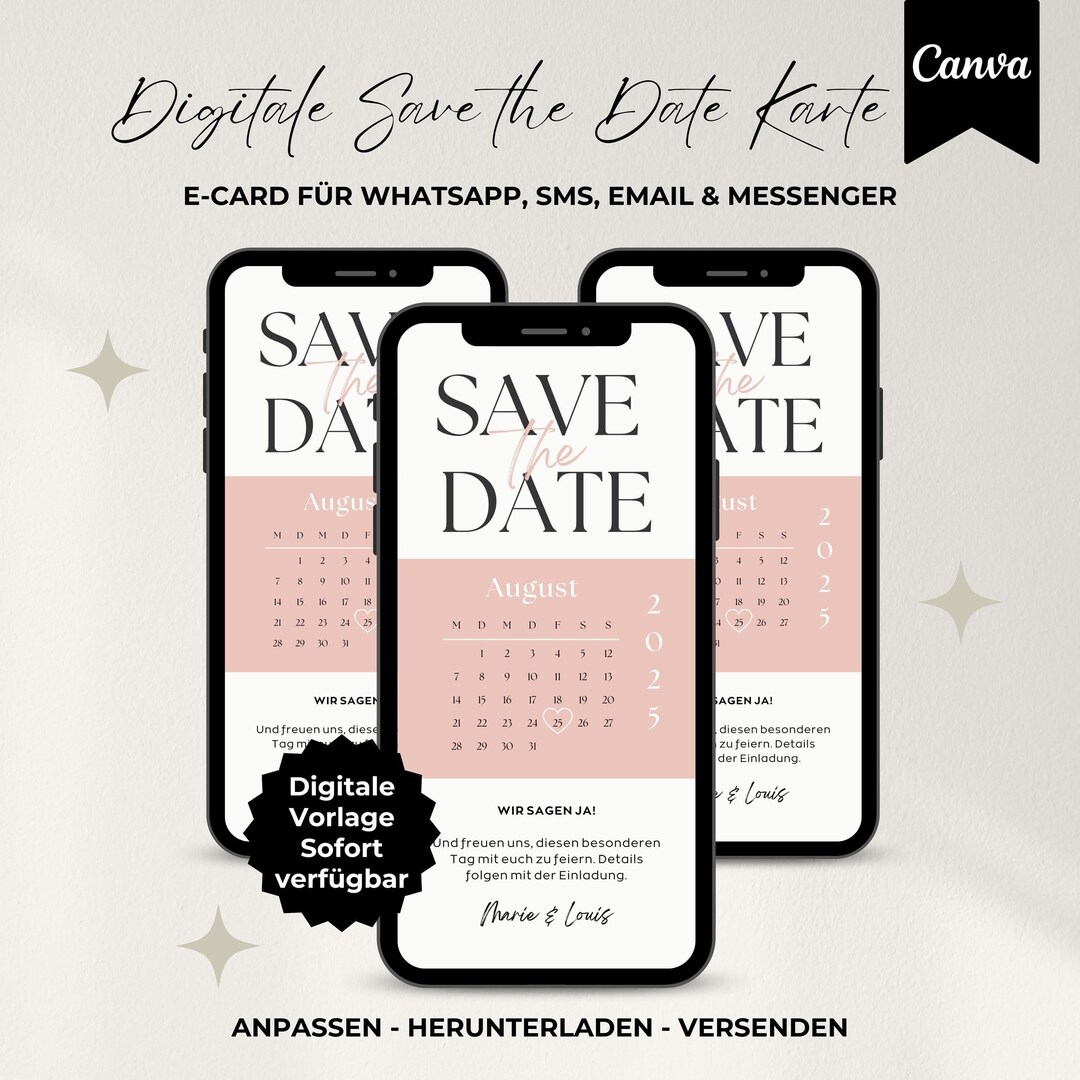 Faire-part de mariage numérique, calendrier d'invitations de mariage ...