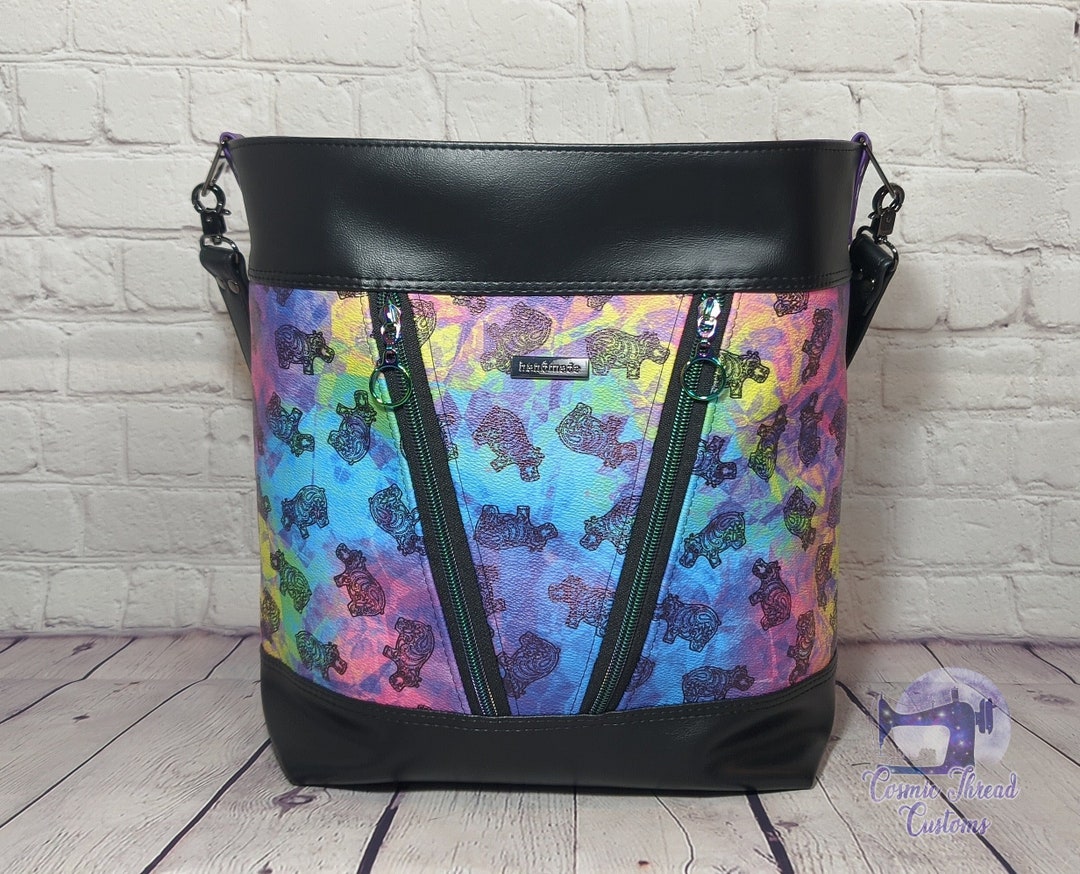 Happy Hippo Bucket Bag Rainbow Handbag Purse - Etsy