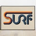 Retro Printable Art, Surf Typography Poster, Colorful Type Print ...