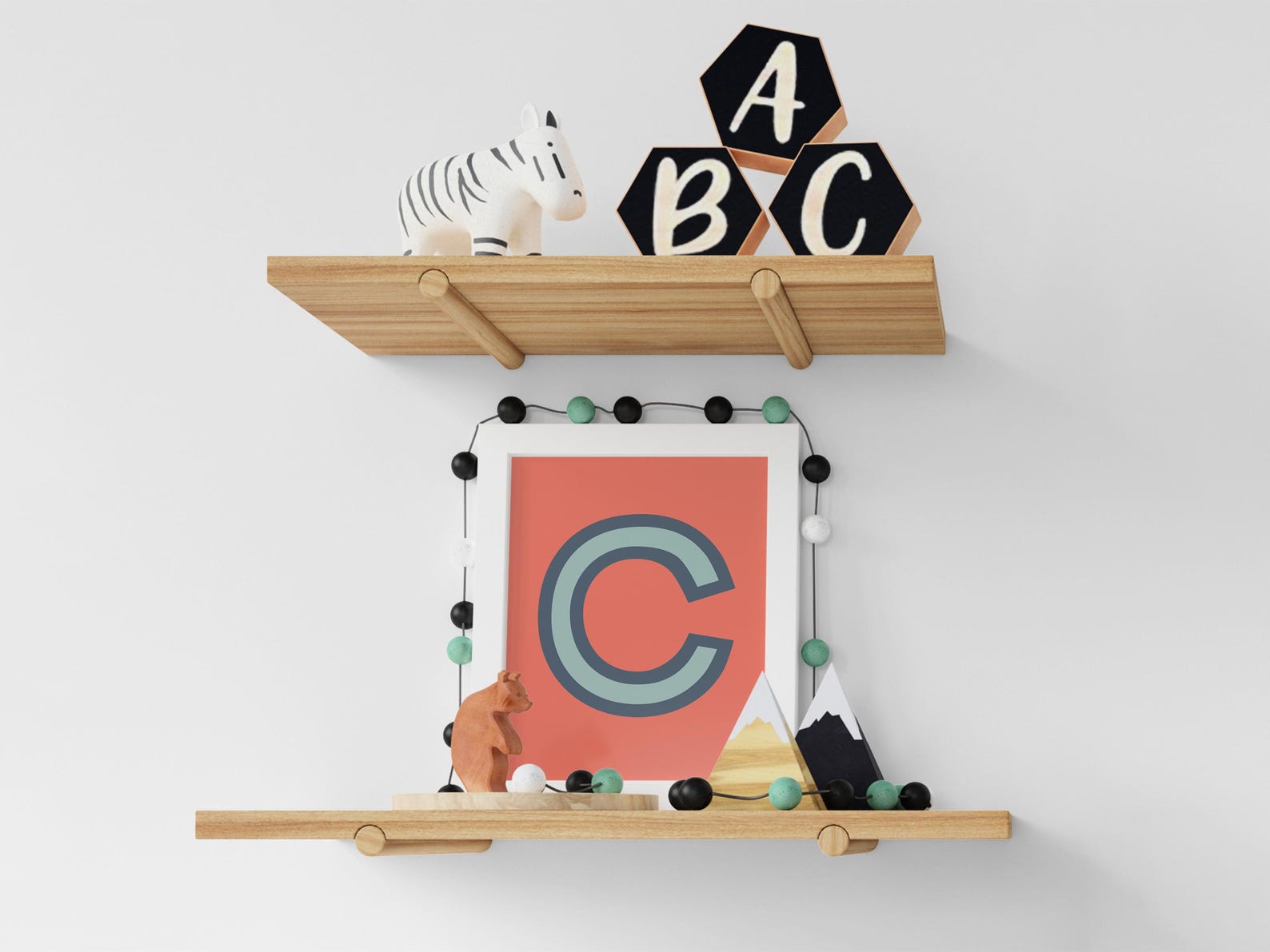 Funky Letter C Print: Colorful Initial Typography (digital Download) - Etsy