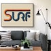 Retro Printable Art, Surf Typography Poster, Colorful Type Print ...