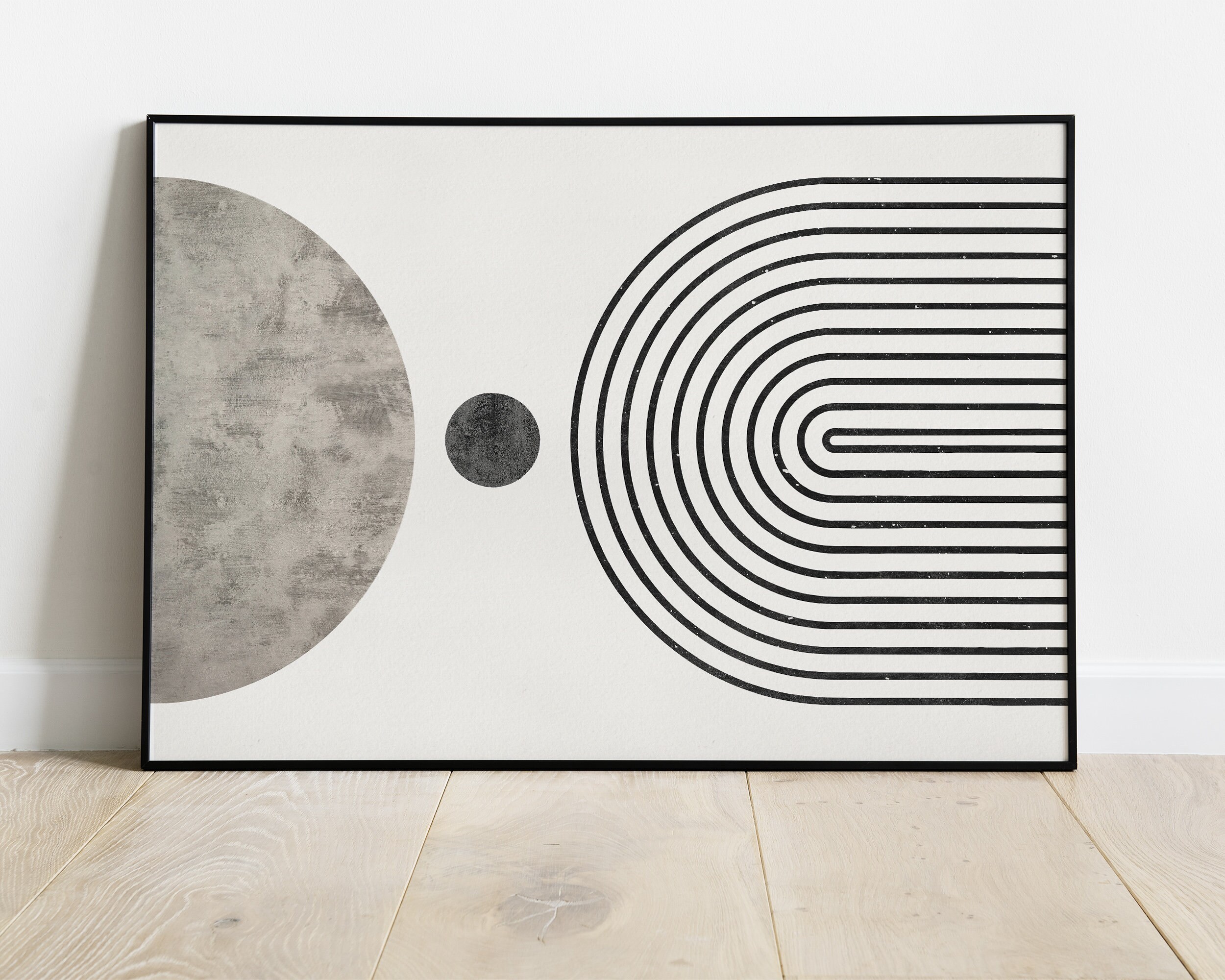 Mid Century Geometric Arch Printable Wall Art Abstract - Etsy