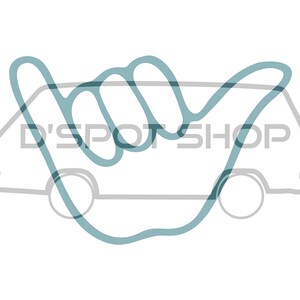 Shaka Hand Sign, Printable Wall Art, Hang Loose, Minimalist Surf Décor ...