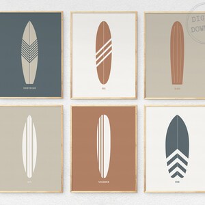 Surfboards Set of 6 Printable Files Beach Boho Surf Décor - Etsy