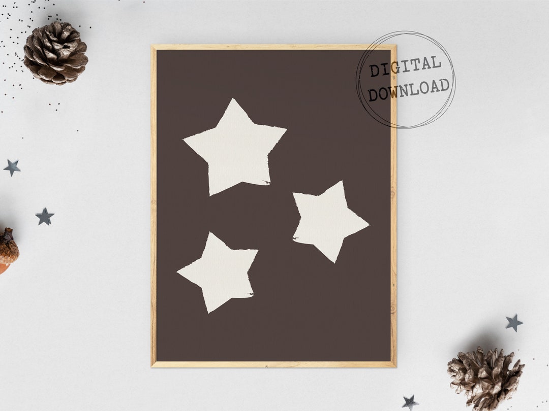Three Little Stars Printable Wall Art Instant Download - Etsy