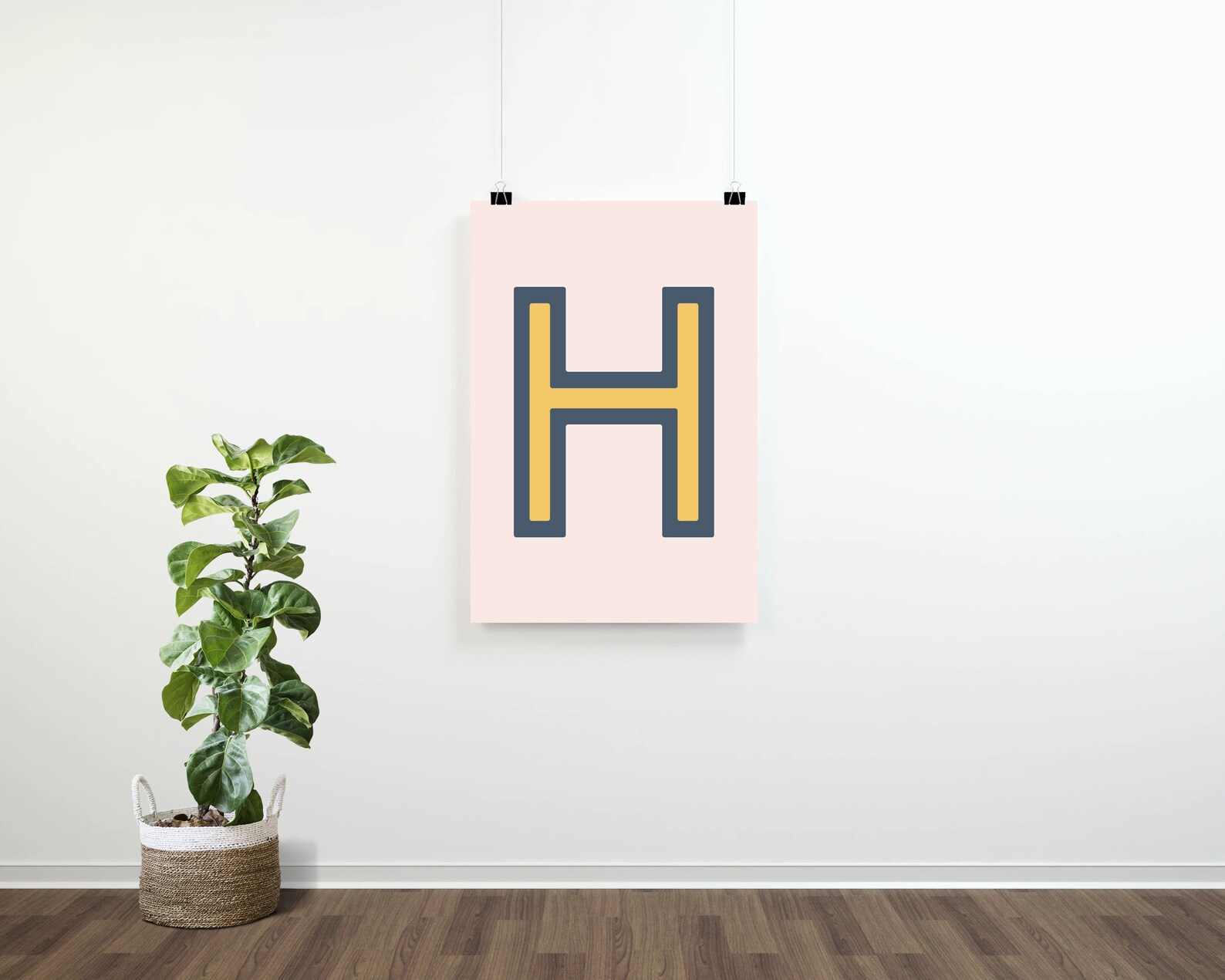 Funky Letter H / Poster / Typography Print / Instant Digital | Etsy