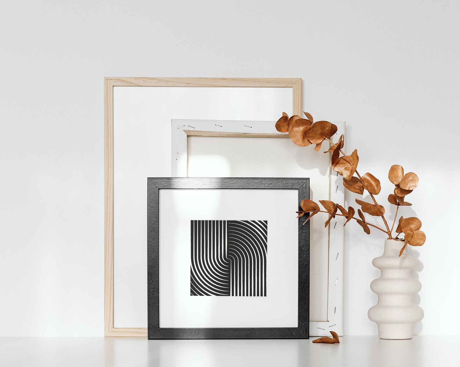 Black and White Abstract Arch Line Art Printable Wall Art - Etsy