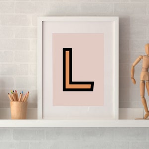 Funky Letter L, Instant Digital Download, Typography Poster, Custom ...