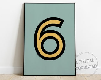 Number Six Decor - Etsy