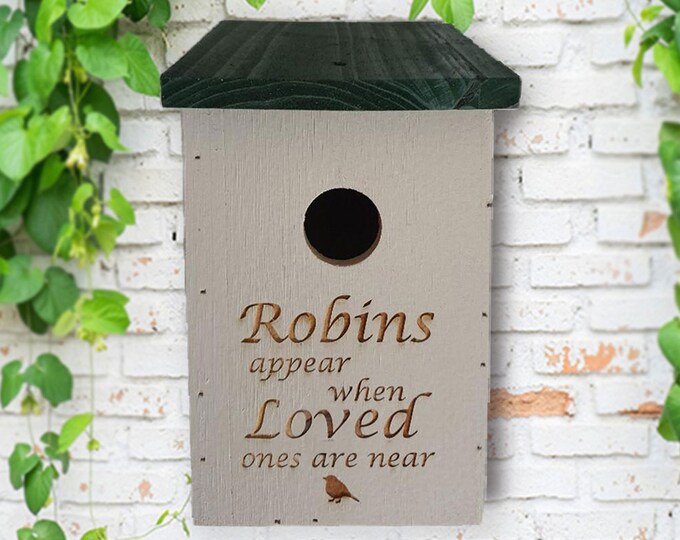Bird Box Robins Appear When Loved Ones Are Near Personalised With Any ...