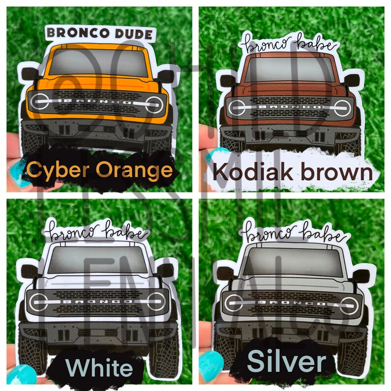 Bronco 2021 Sticker Bronco Babe Bronco Dude Bronco Inspired - Etsy