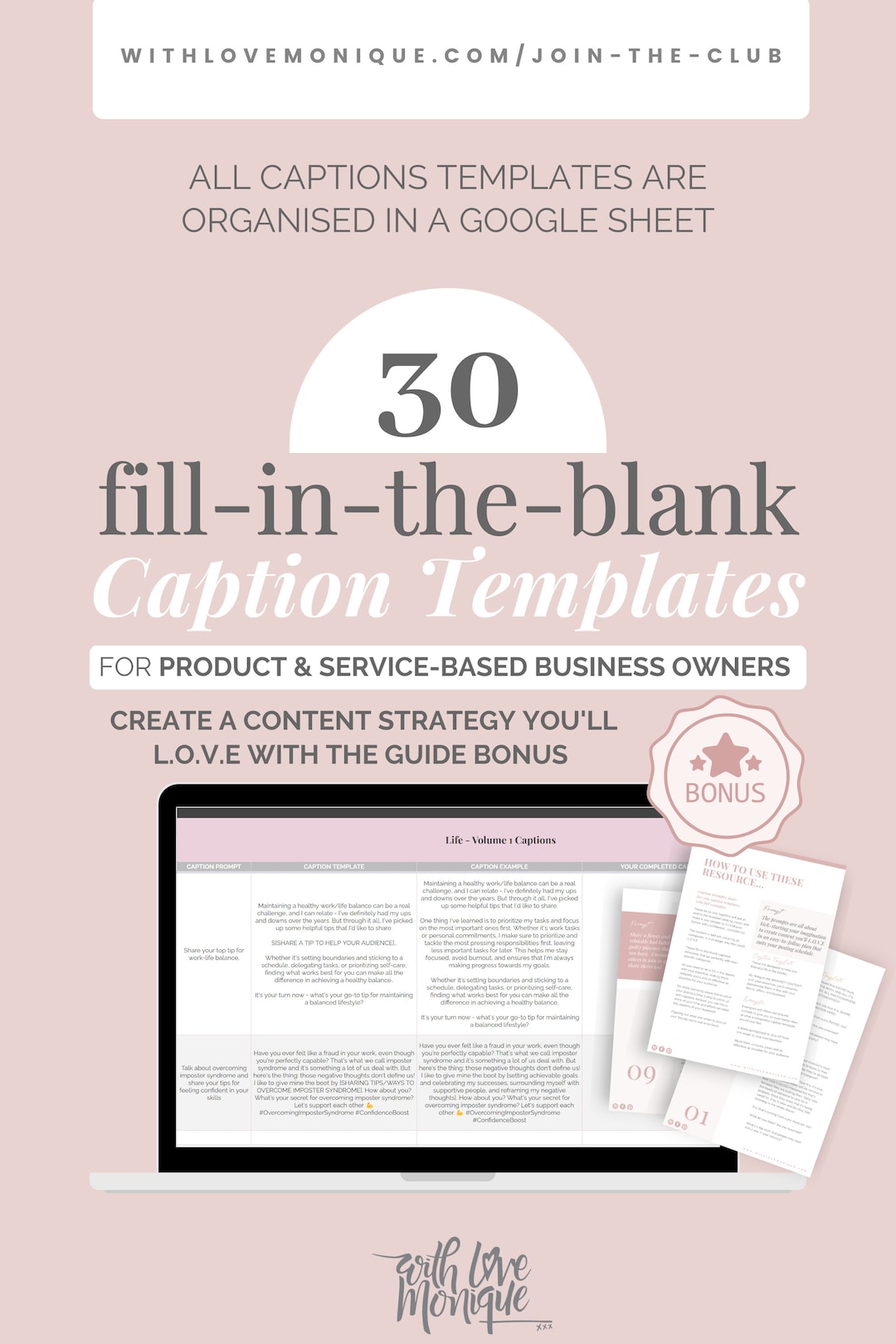 Instagram Fill-in-the-blank Editable Caption Templates, Done-for-you ...