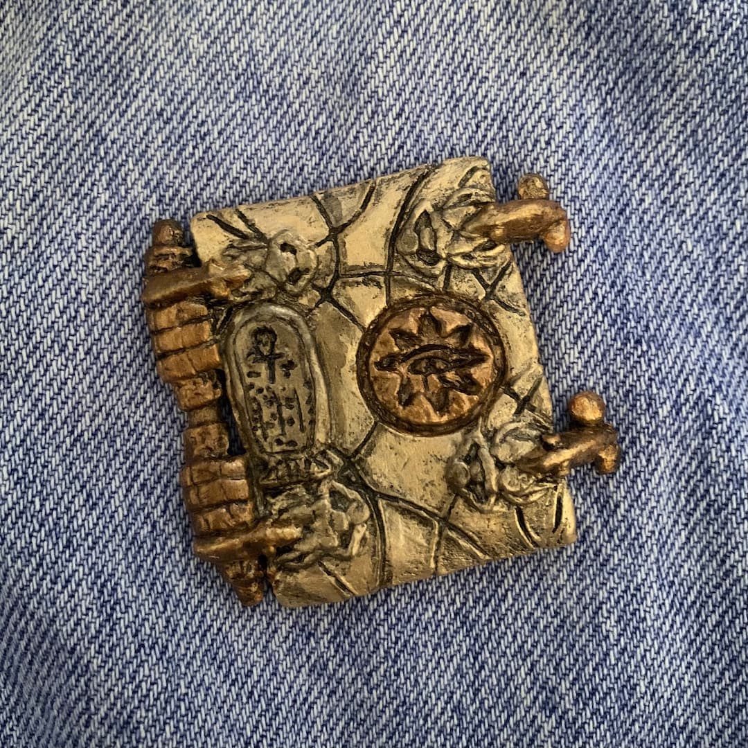 The Book of Amun-ra - the Mummy Inspired Brooch/pin - Etsy