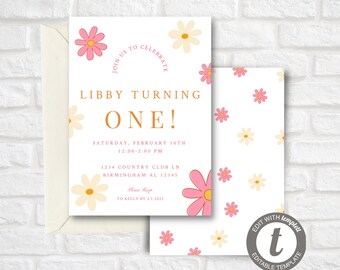 Groovy Hippie Van Birthday Invite - Etsy