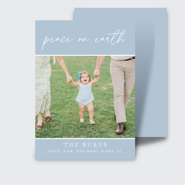 Blue Christmas Cards - Etsy