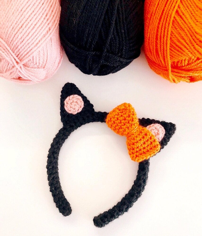 Halloween Cat Headband Crochet Pattern Pdf Halloween Crafts - Etsy