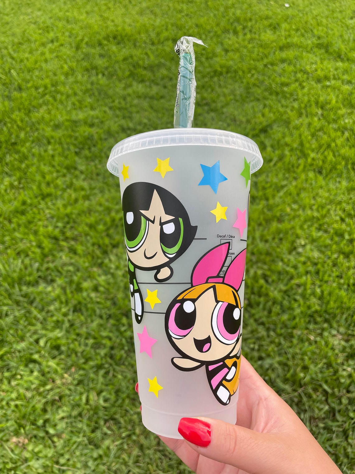 Powerpuff Girls Inspired Customized Cold Cup // Nostalgia // - Etsy