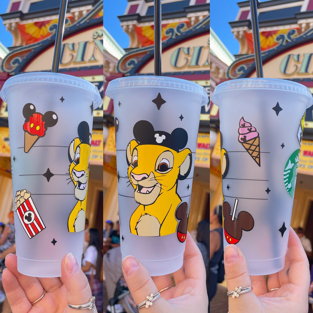 Simba Inspired Cold Cup // Lion King // Main Street Vibes // Snacks ...