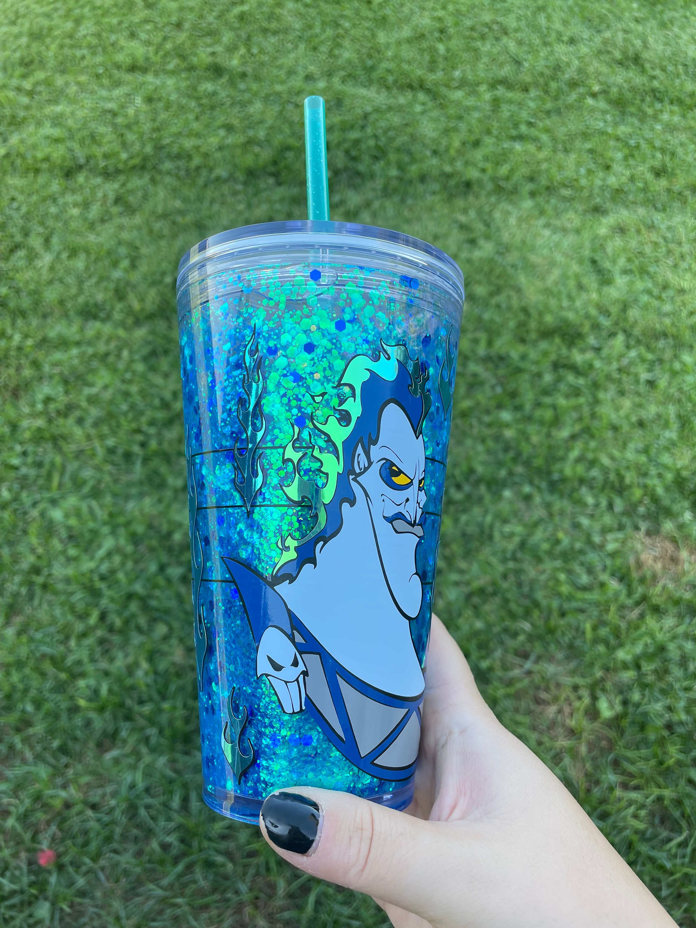 Hades // Hercules // Underworld Inspired Snowglobe Tumbler // - Etsy