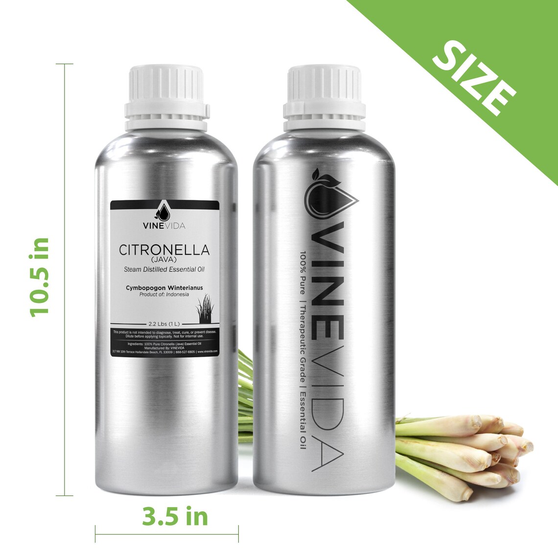 Bulk Citronella Java Essential Oil 32 Oz 2 Lbs in Aluminum | Etsy