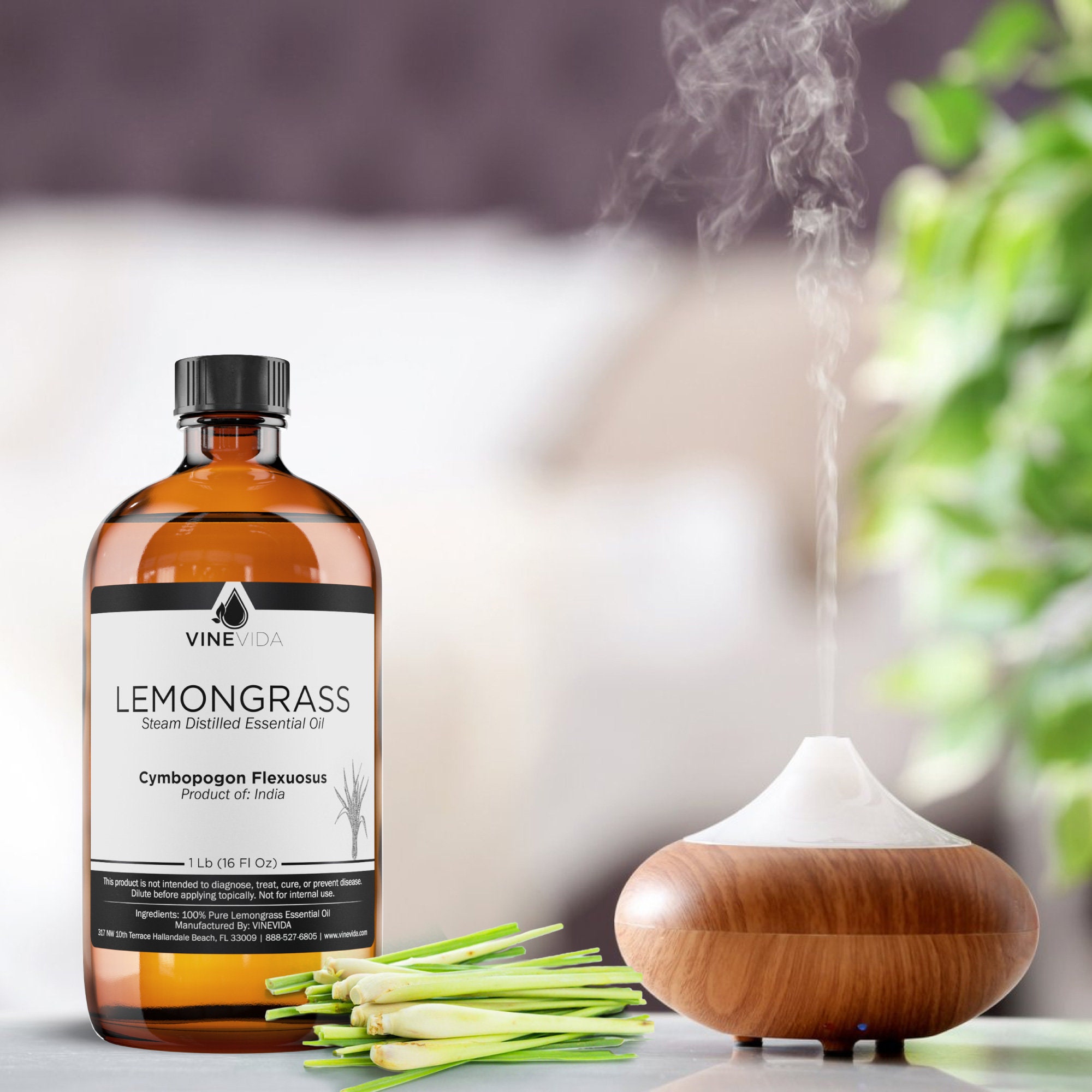 Bulk Lemongrass Essential Oil 16 Oz 1 Pound In Glass Bottle Etsy
