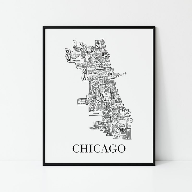 Chicago Art Print - Etsy