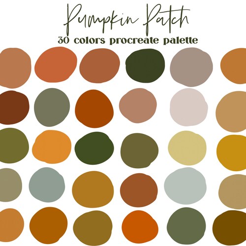 Earthy Tones Procreate Color Palette / Ipad Procreate Swatches - Etsy