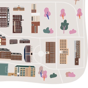 University of Dayton Map Print, Dayton Map, Dayton Art Print, Campus ...