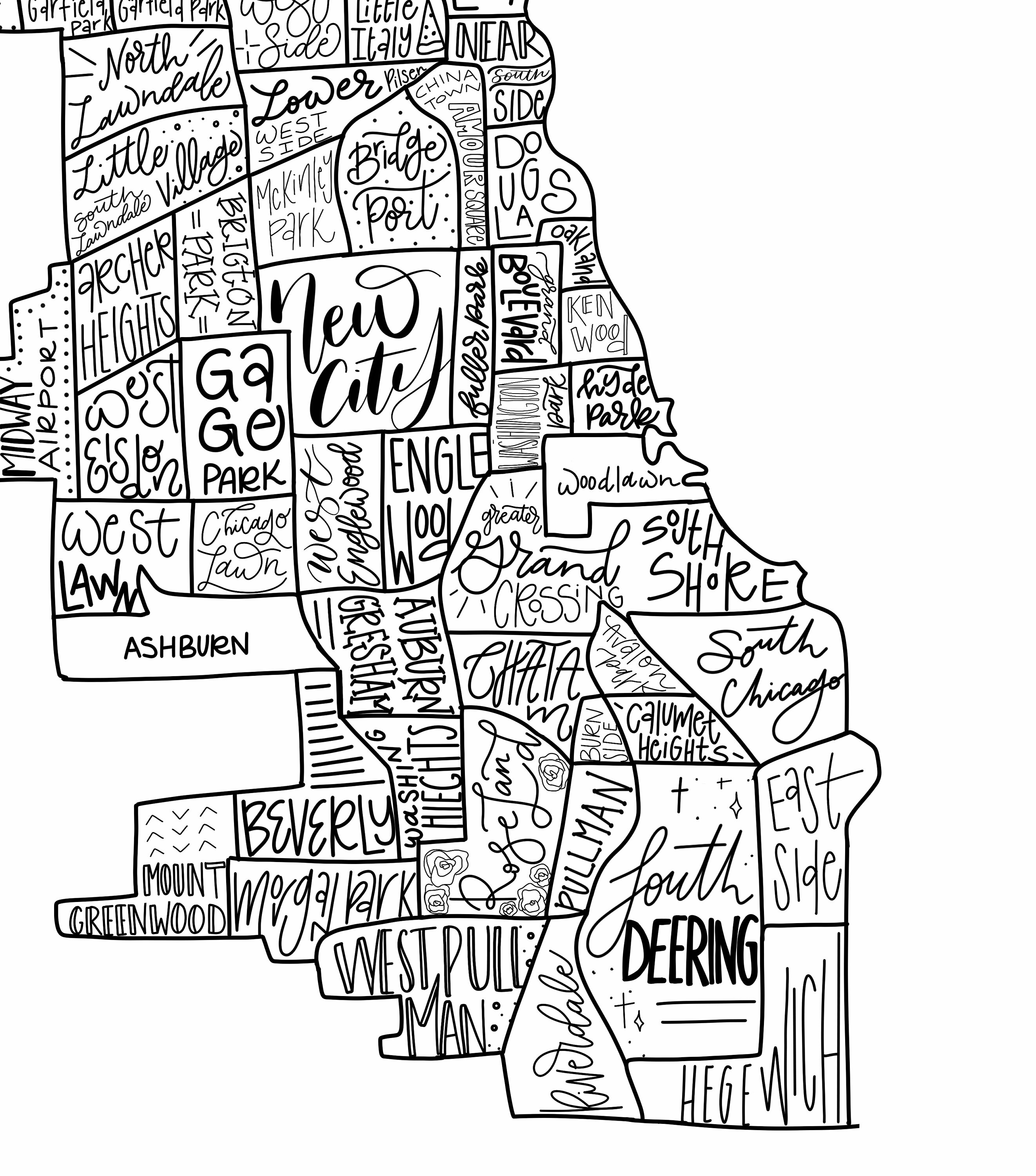 Simple Map Of Chicago