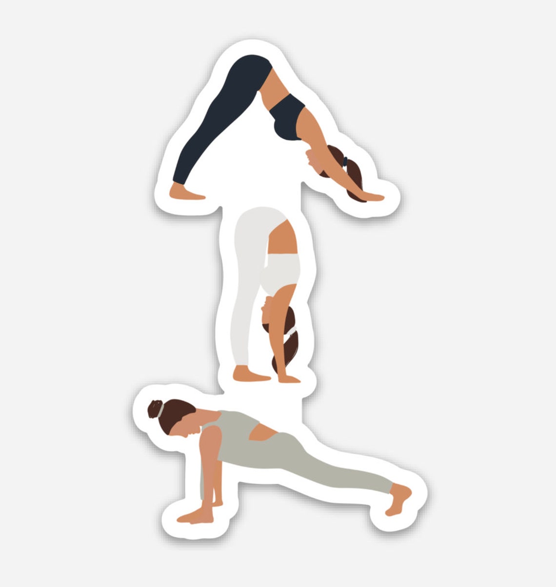 Yoga Poses Sticker Yogi Sticker Yoga Asana Sticker Namaste | Etsy