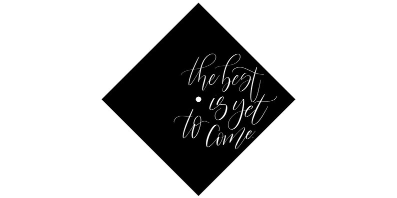 Grad Cap Topper Hand Lettered Custom Lettered Graduation Cap | Etsy
