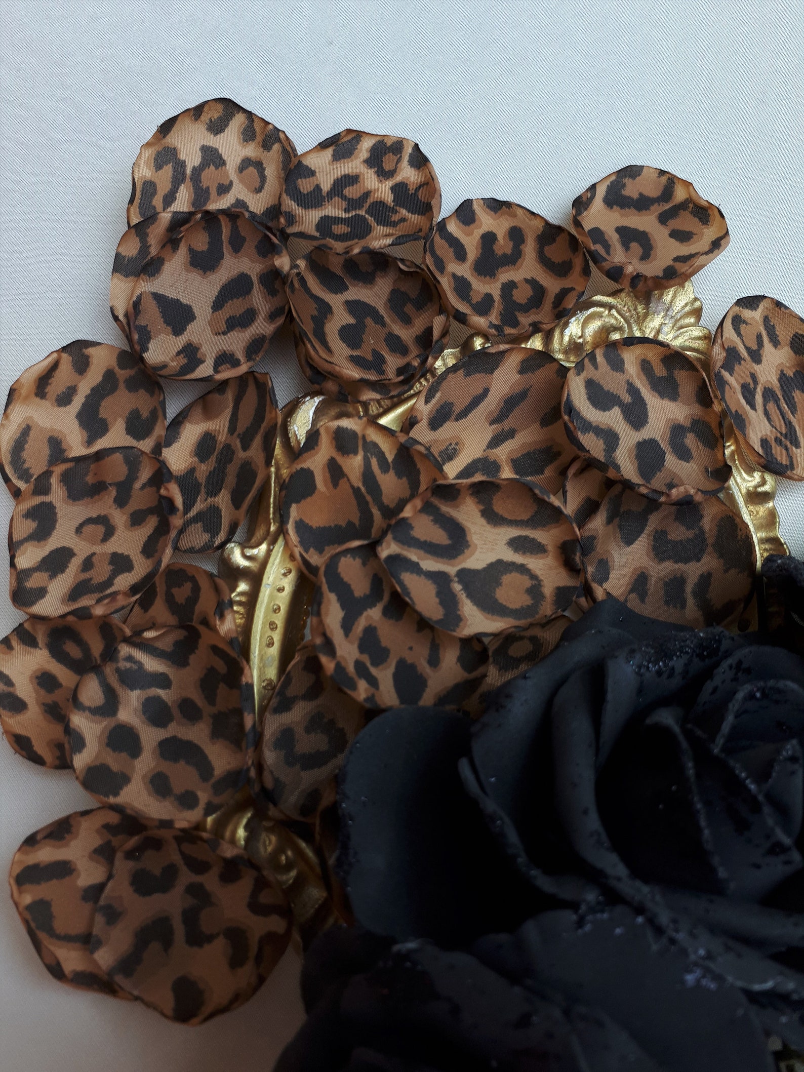 Leopard Rose Petals Animal Print Decorations Wedding | Etsy