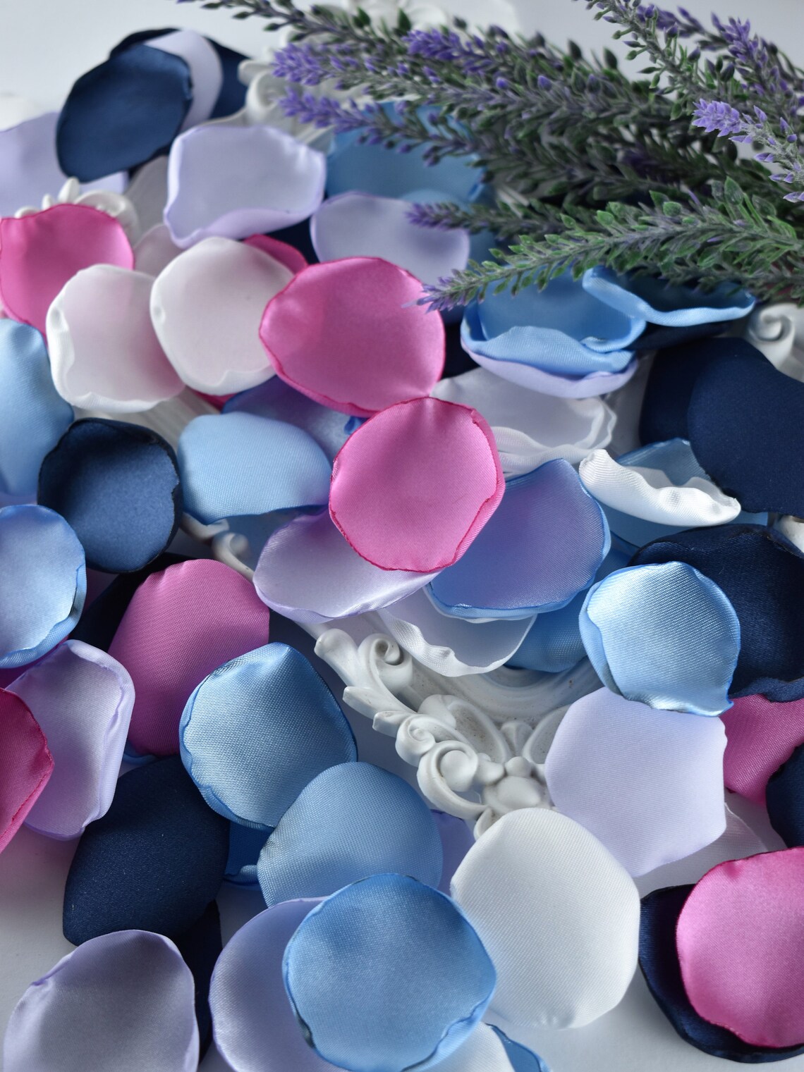Slate Blue Rose Petals Fuchsia Rose Petals Sky Blue Taffy - Etsy