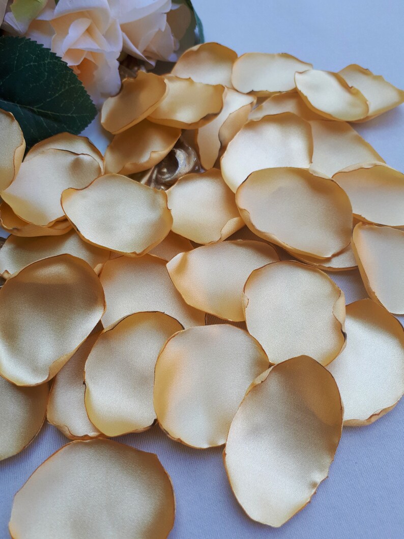 Gold Rose Petals Gold Wedding Decorations Gold Aisle Runner - Etsy