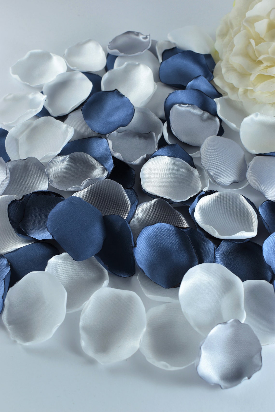 Steel Blue Rose Petals White Rose Petals Grey Flower Petals | Etsy